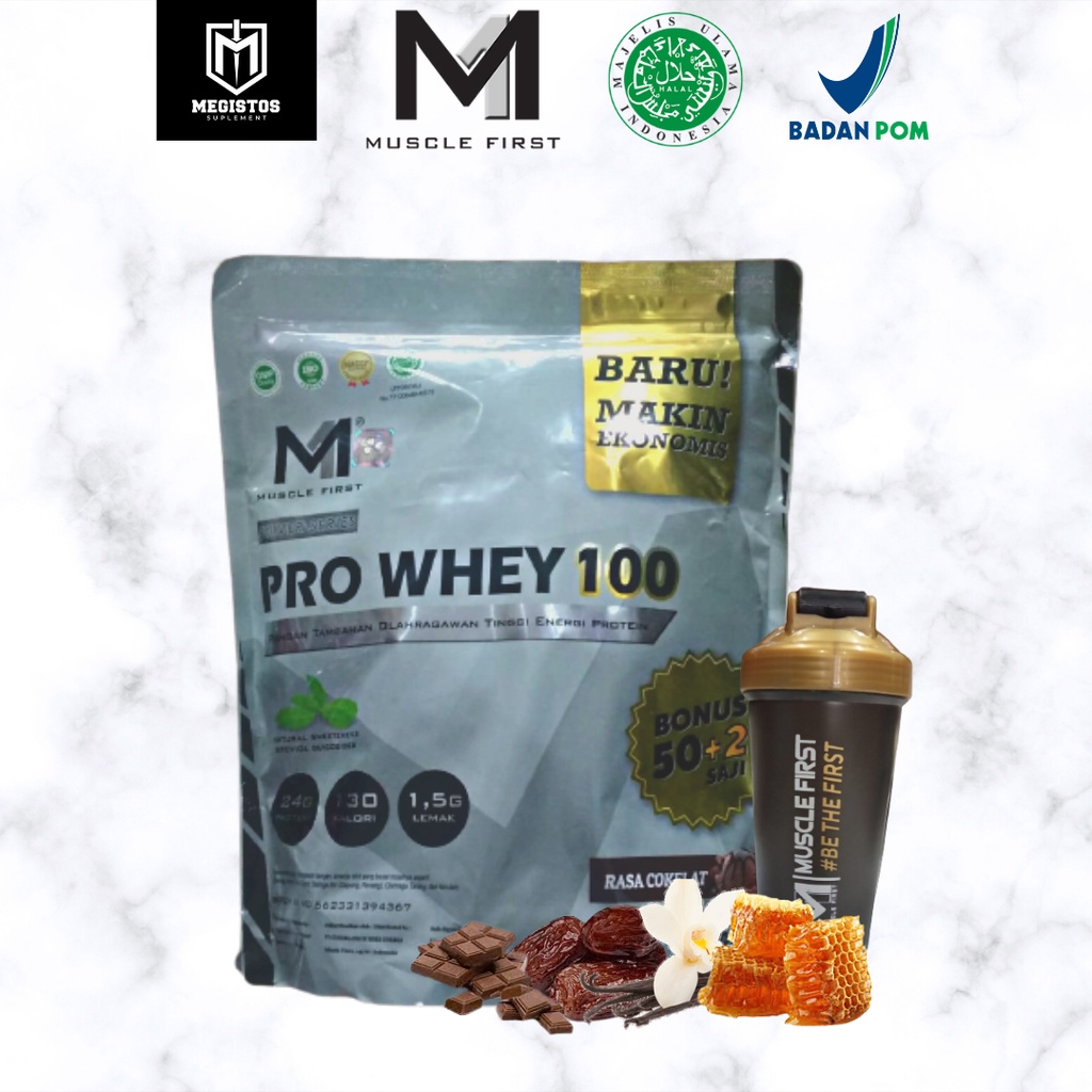 Jual M1 MUSCLE FIRST SILVER SERIES PRO WHEY 100 4LBS SHAKER 1.8kg ...