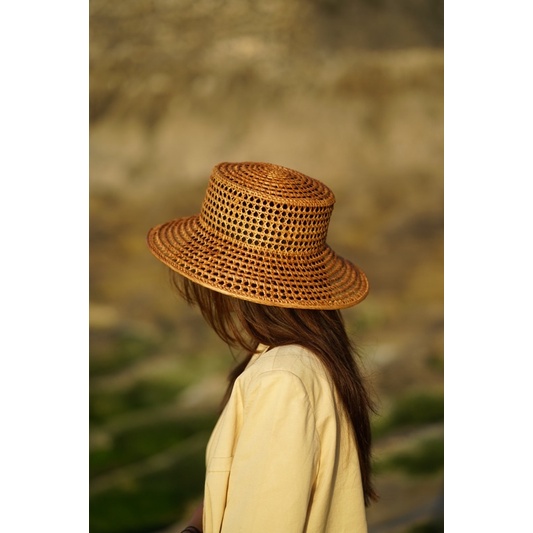 Jual Topi Pantai Rotan Estetik (Aesthetic Rattan Hat) | Shopee Indonesia