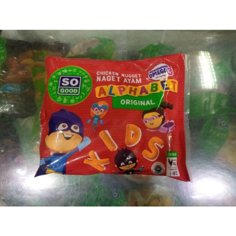 Jual So Good Chicken Nugget/Naget Ayam Alphabet 400gr | Shopee Indonesia