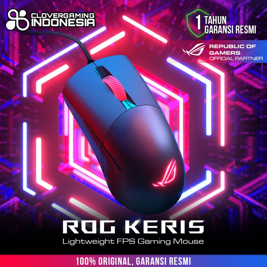 Jual Asus ROG Keris - Lightweight FPS Gaming Mouse Indonesia|Shopee ...