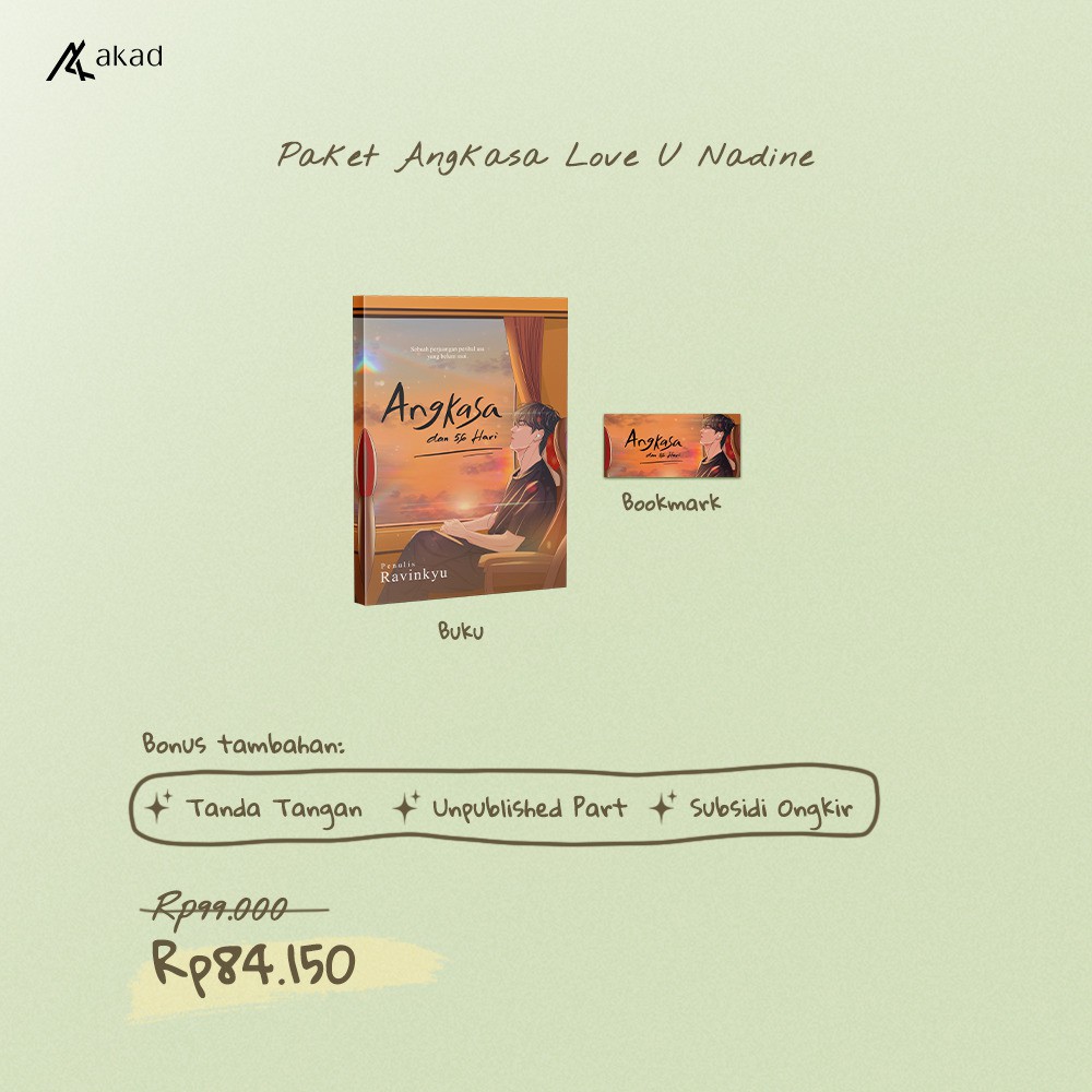 Jual (Ready)Novel Angkasa Dan 56 Hari Fiksi Remaja Romance Ravinkyu ...