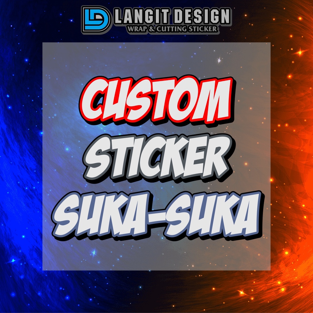 Jual stiker custom / stiker request / stiker suka suka Indonesia|Shopee ...