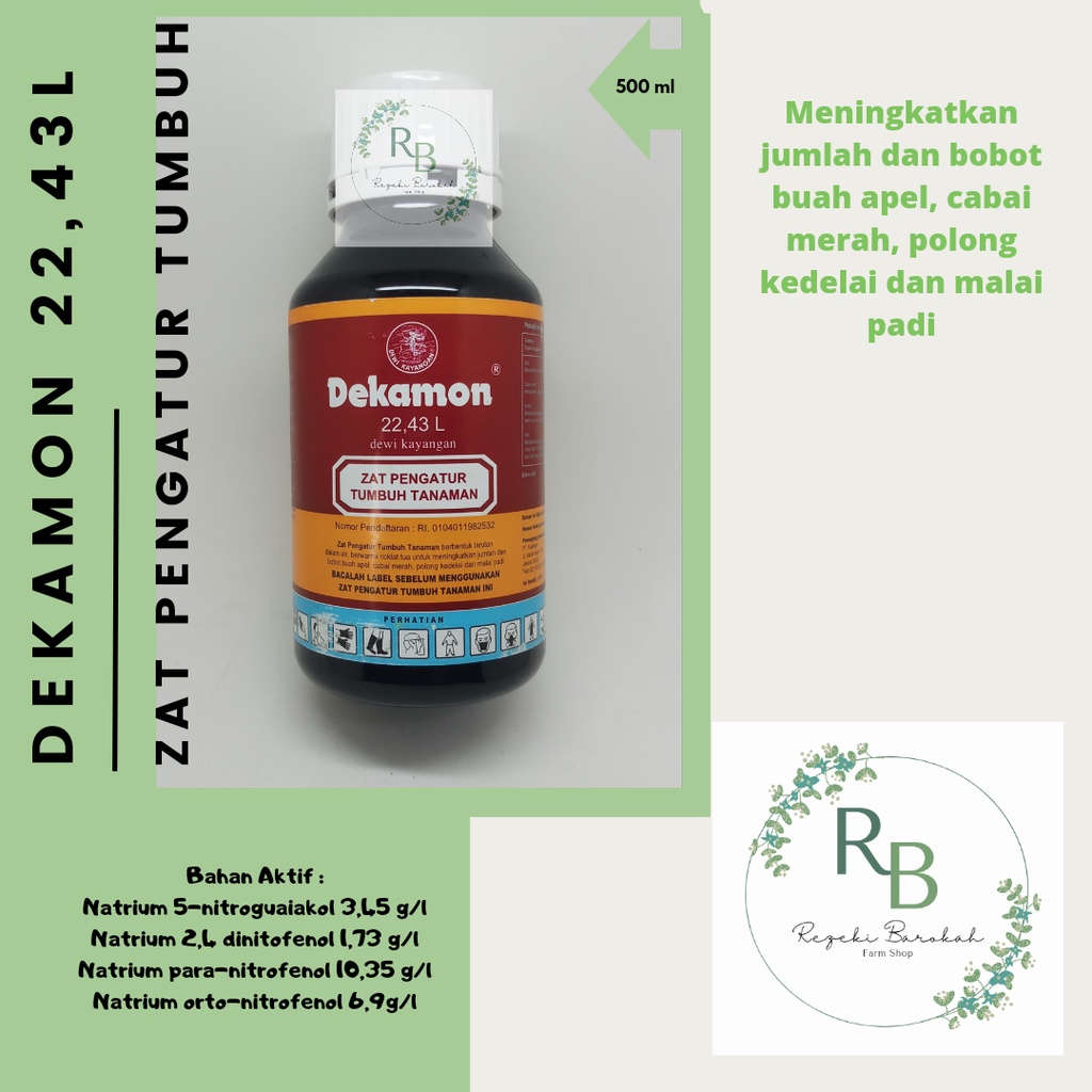 Jual Zat Pengatur Tumbuh Tanaman (ZPT) DEKAMON 22,43 L ukuran 500 ml ...