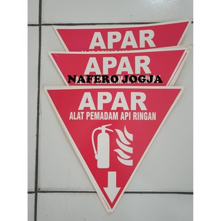 Jual Sticker Segitiga APAR Alat Pemadam API 25x25 cm Indonesia|Shopee ...