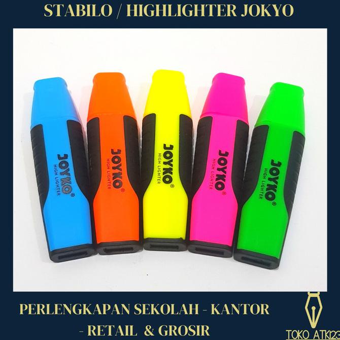 Jual Highlighter / Stabilo Original Merk Joyko | Shopee Indonesia