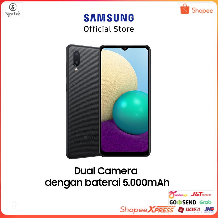 Jual Samsung Galaxy A02 3/32GB - Black | Shopee Indonesia