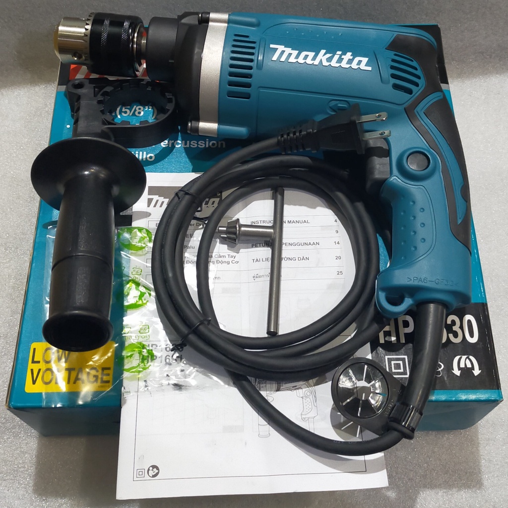 Jual Mesin Bor Tembok Beton Makita HP 1630 Hammer Drill HP1630 110V 710W | Shopee Indonesia