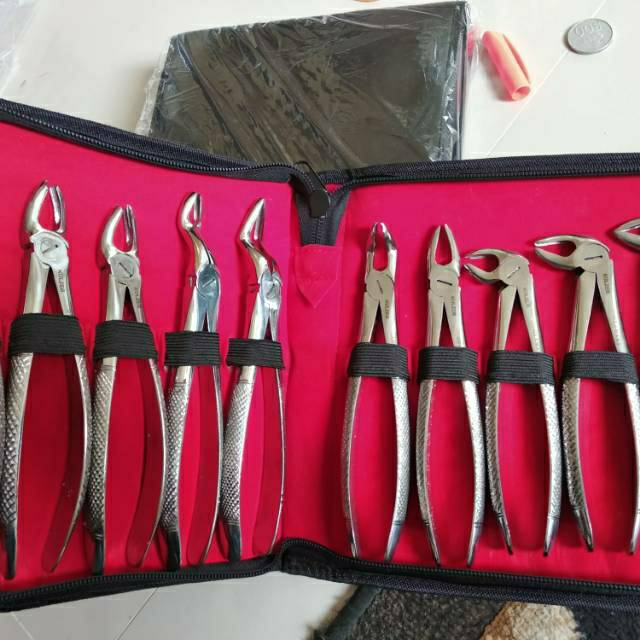 Jual DENTAL TANG CABUT GIGI DEWASA isi 10 Alat Cabut gigi Pakistan ...