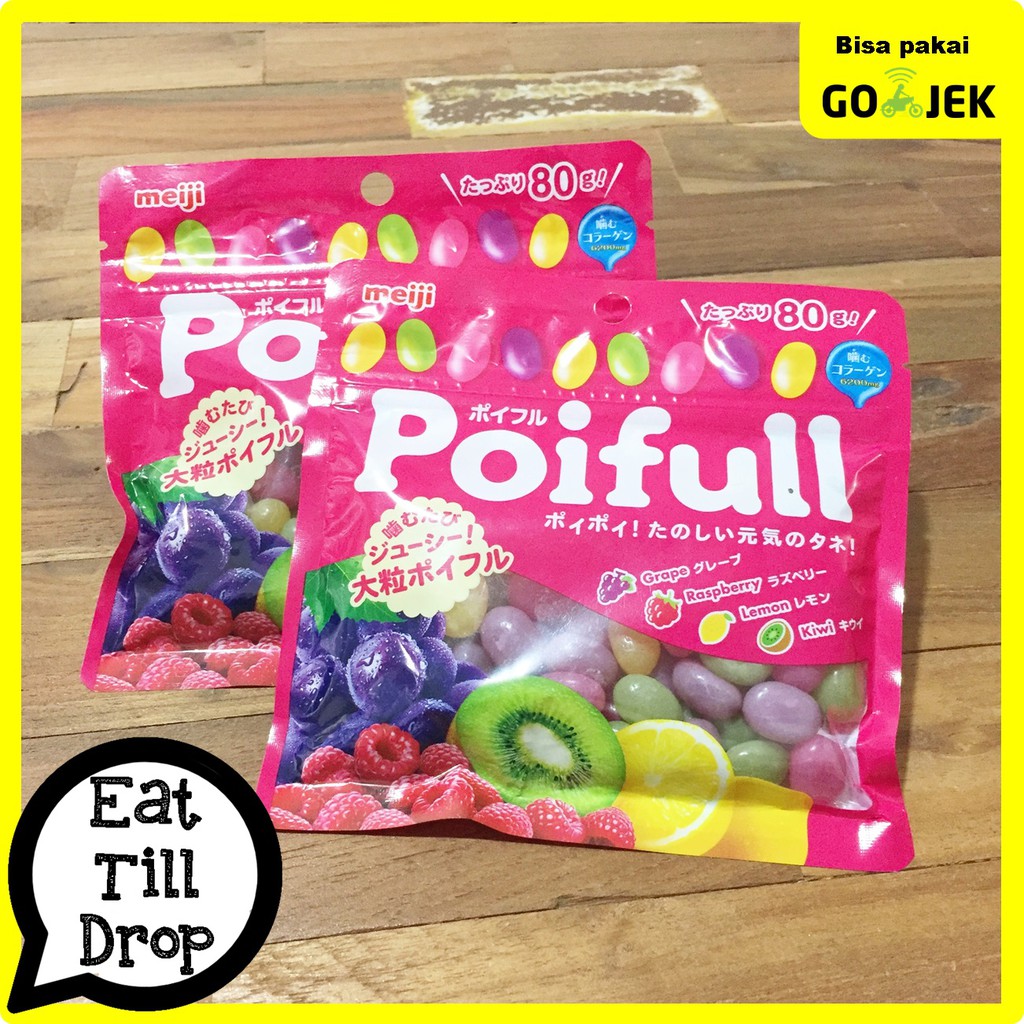 Jual Permen Jelly Bean Meiji Poiful Chewy Fruit Jelly Beans | Shopee Indonesia
