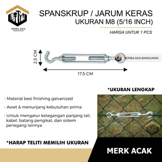 Jual Span skrup spanskrup / jarum keras M6 M8 M10 M12 M16 | Shopee ...
