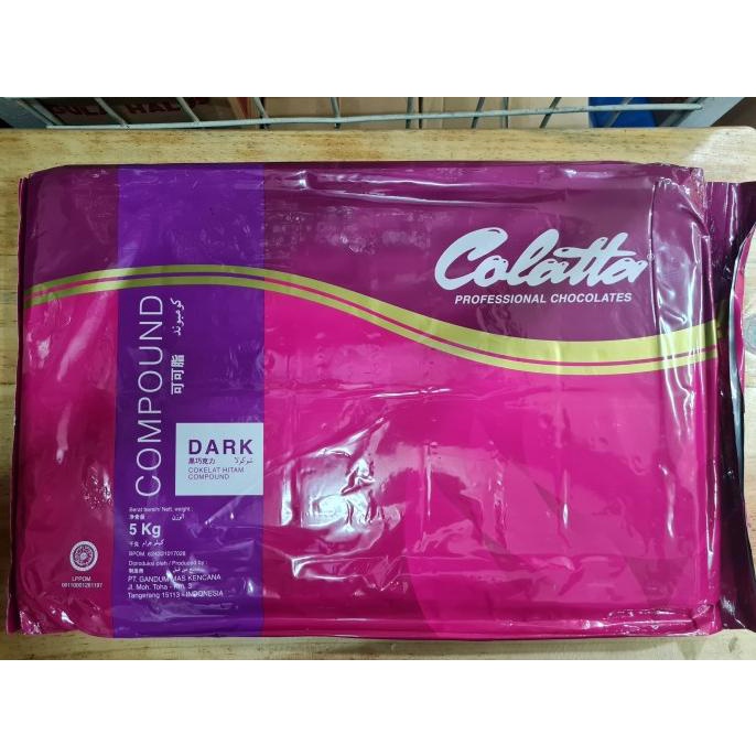 Jual Collata Dark Coklat Compound 5 kg/ colata dark 5 kg/ colatta dark ...