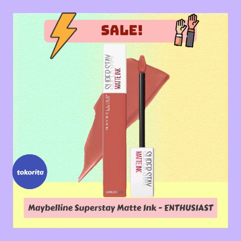Jual Maybelline Superstay Matte Ink Lipcream - ENTHUSIAST 365 | Shopee ...