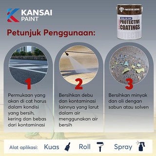 Jual Cat Jalan Kansai Roadline Paint 5kg Gallon Hitam Kuning Putih ...