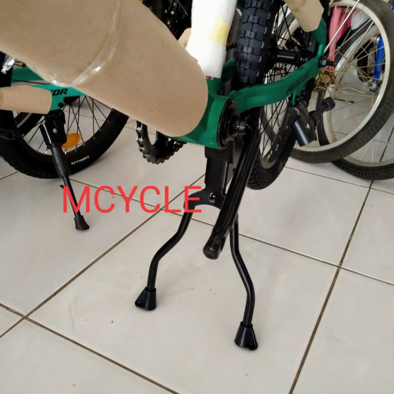 Jual STANDAR DOUBLE KICK STAND SEPEDA LIPAT 20 INCH 1 SPEED DAN BMX 20 ...