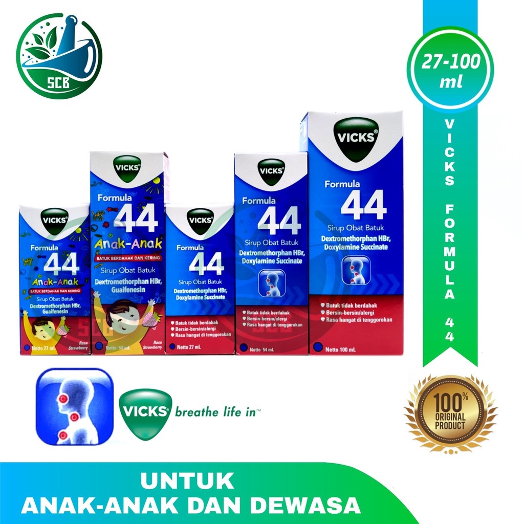 Jual Vicks Formula 44 Dewasa & Anak Sirup Obat Batuk | Shopee Indonesia
