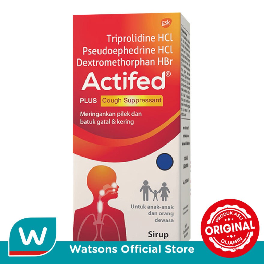 Jual Actifed Cough Susp 60ml (Red) | Shopee Indonesia