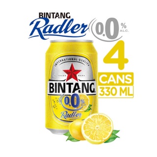 Jual Bintang Radler Minuman Malt Kadar Alkohol 0.0% Rasa Lemon Isi 4 ...