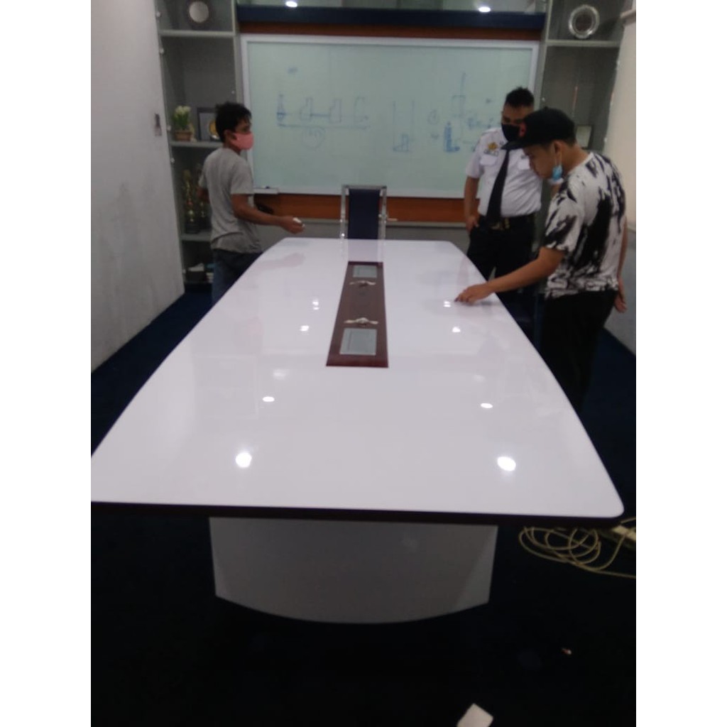 Produsen Meja meeting 240 x 120 x 75 finishing Hpl/meja rapat/meja ...