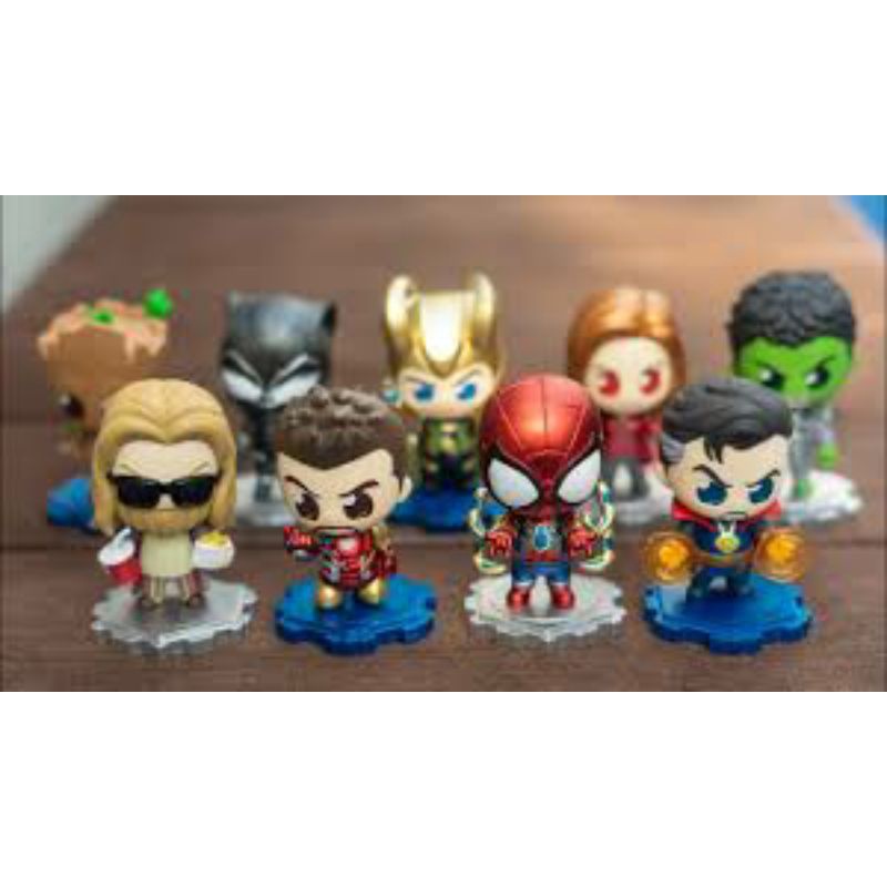 Jual Cosbi bobble head Marvel collection set box Marvel studio Disney ...
