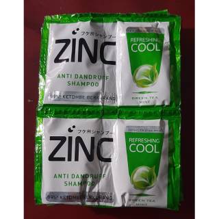 Jual Shampoo sampo Zinc anti dandruff hijau sachet isi 12 | Shopee ...