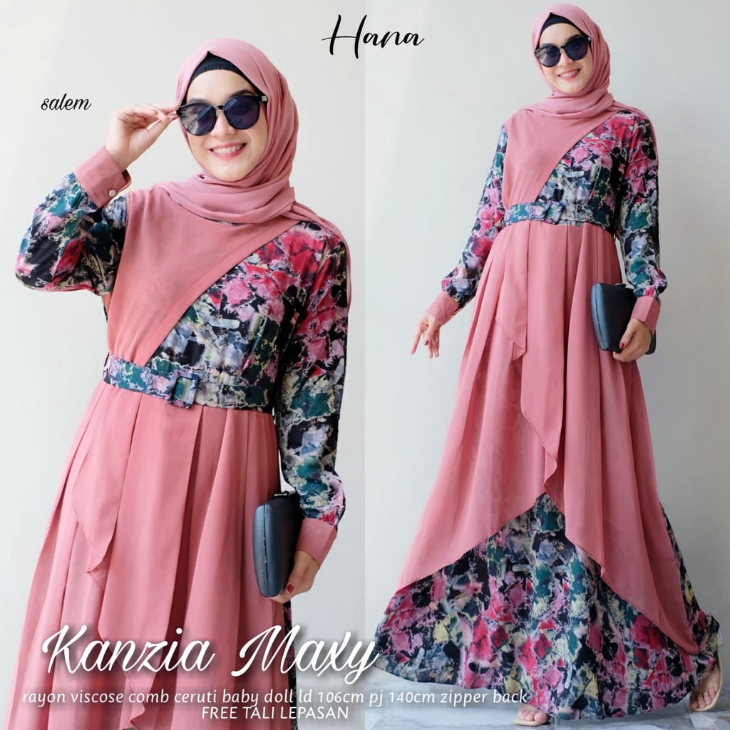 Jual KANZIA MAXI DRESS ORIGINAL HANA | Shopee Indonesia