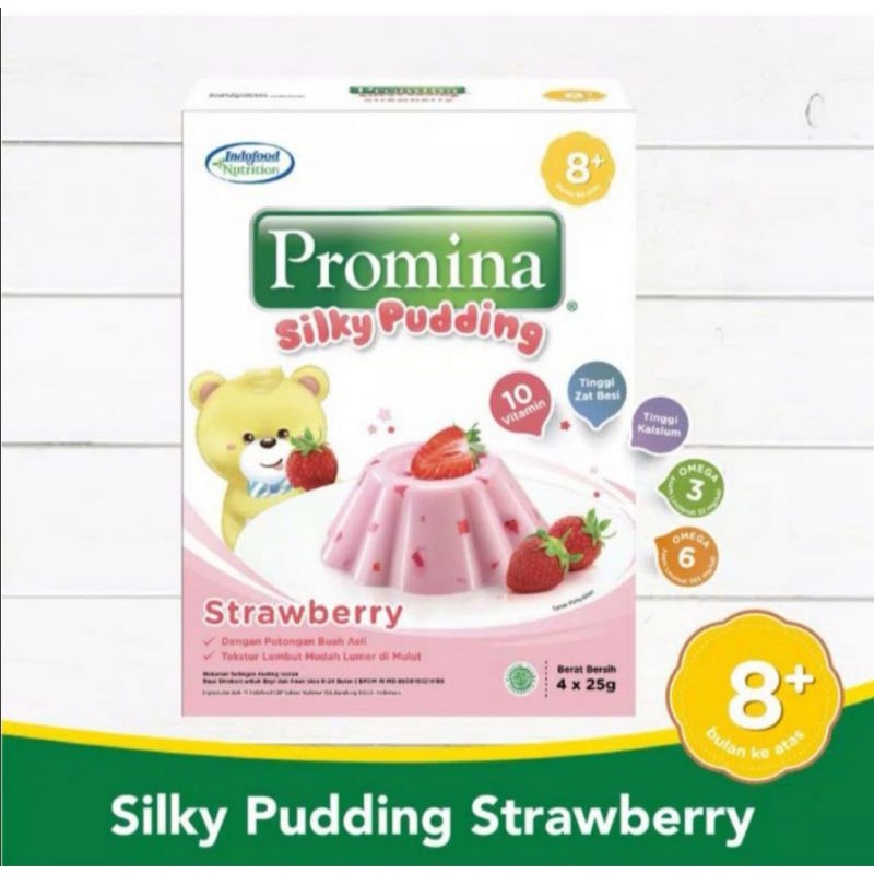 Jual Promina Silky Pudding Strawberry 100gr | Shopee Indonesia