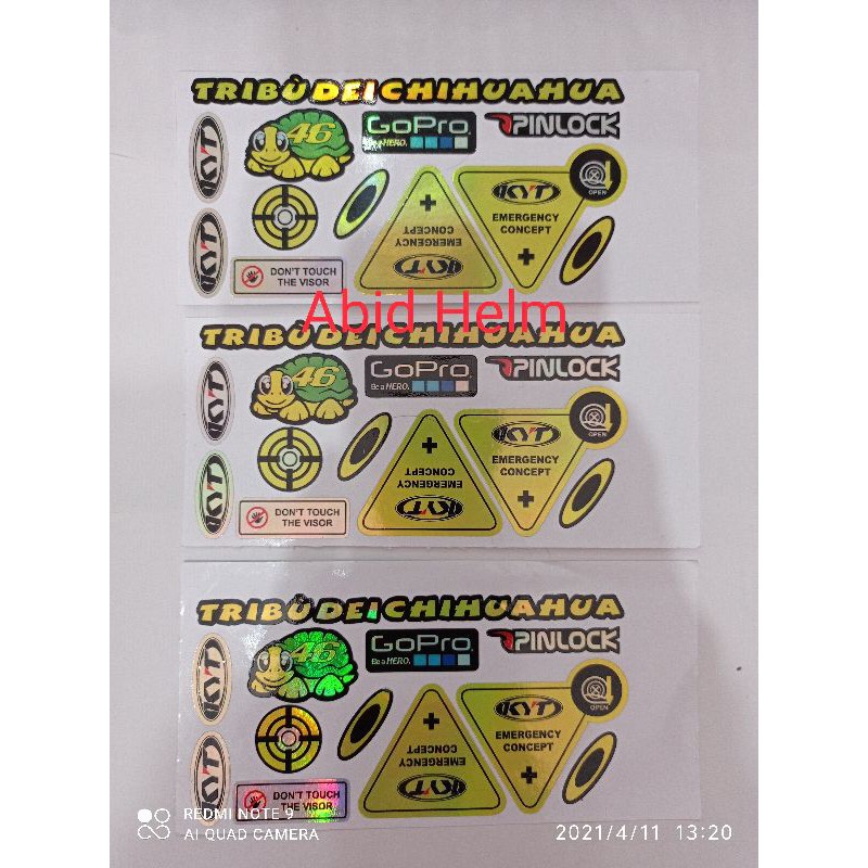 Jual Sticker helm sticker visor helm sticker hologram | Shopee Indonesia