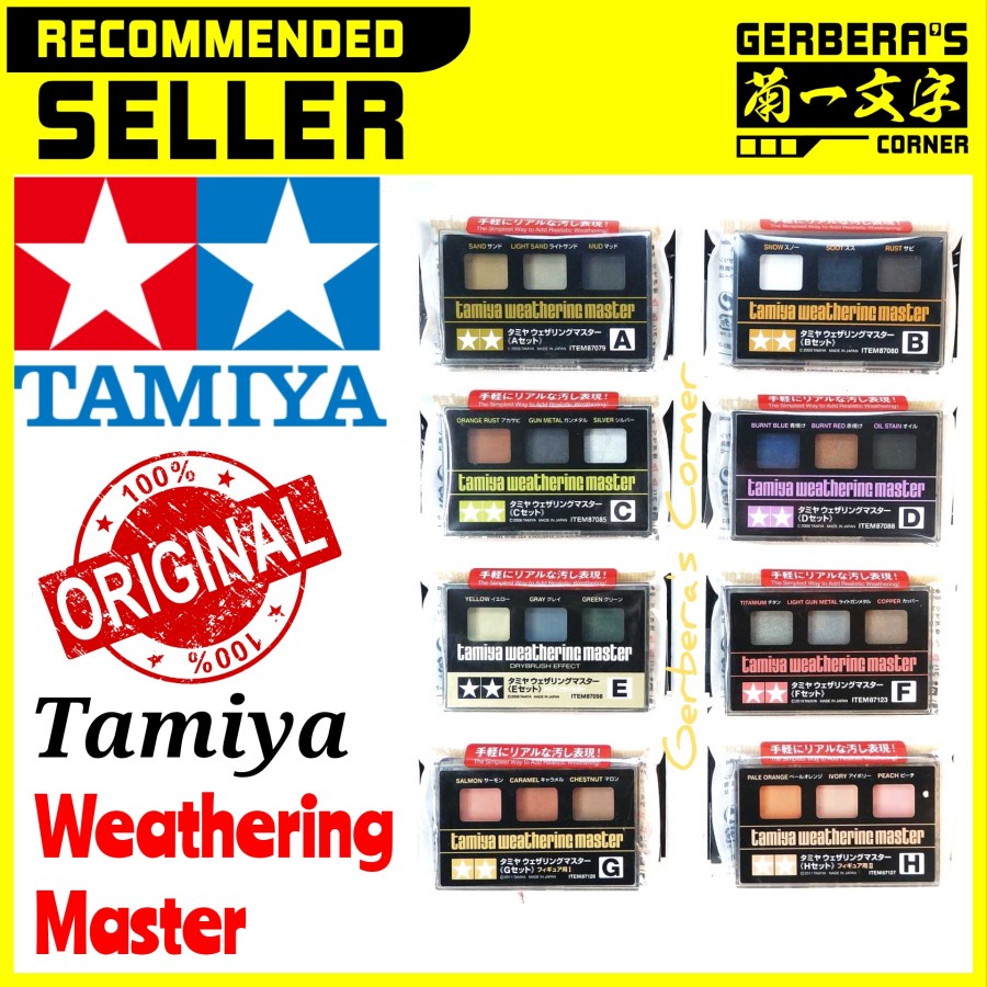 Jual Tamiya Weathering Master Effect Cat Efek Mokit Rust Snow Burnt ...