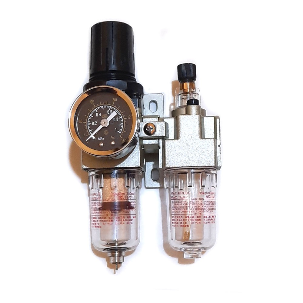 Jual EWO Air Filter Regulator AW2000 AL2000 1/4 Saringan Udara 2 Tabung ...