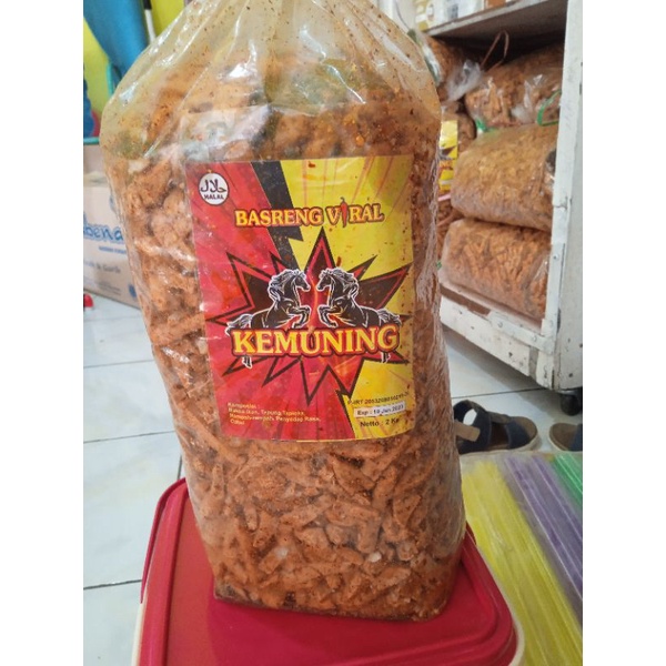 Jual basreng baso goreng viral kemuning kemasan ball 1,8kg & 2kg ...