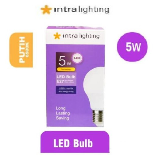 Jual Lampu / Bohlam Led Intra Lighting 5 Watt E27 - Putih (Quality Osram) | Shopee Indonesia