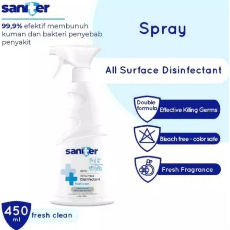 Jual Sanitizer Spray All Surface Disinfektan 450 ML Sanitizer Ruangan ...