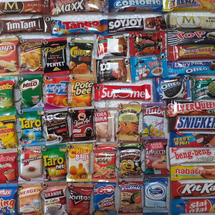 Jual 100 pcs Ganci miniatur snack | Shopee Indonesia
