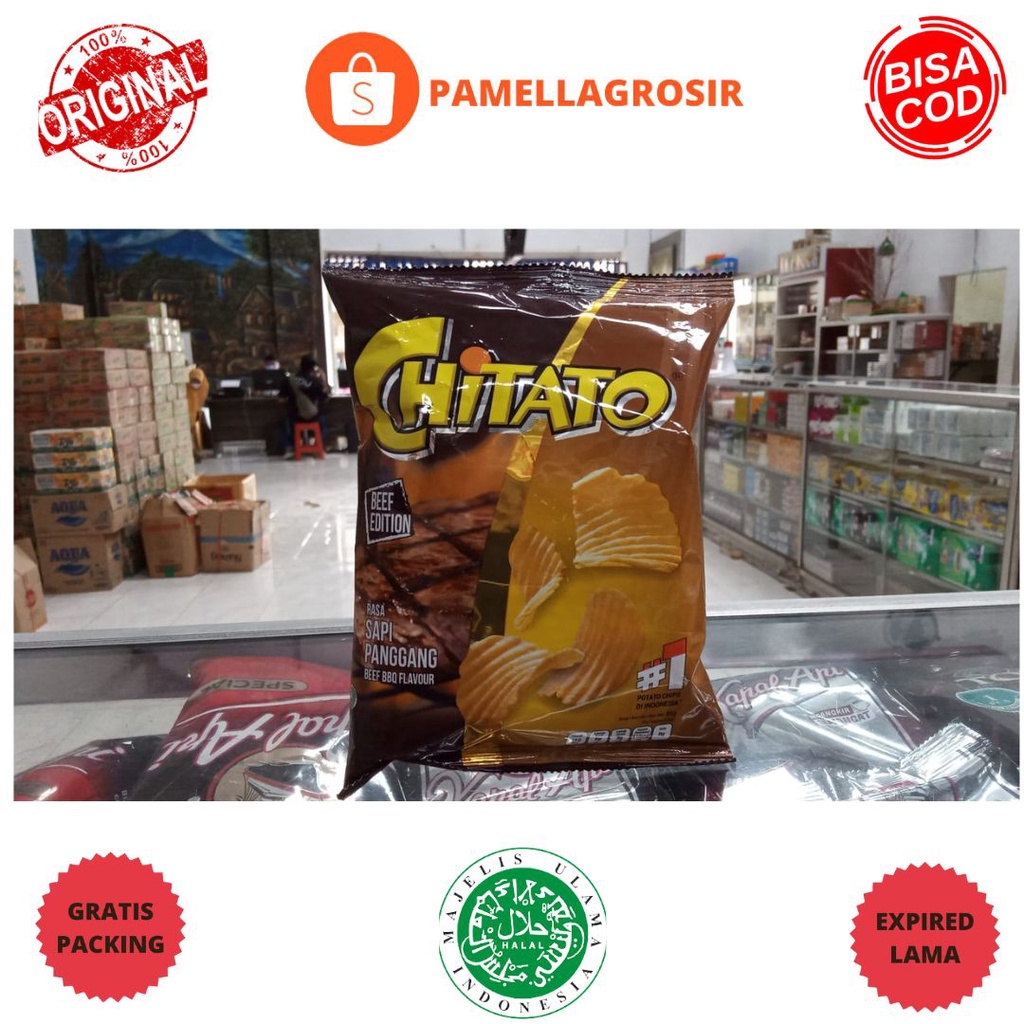 Jual CHITATO SNACK KERIPIK KENTANG | SAPI PANGGANG| - 35GR SNACK ...