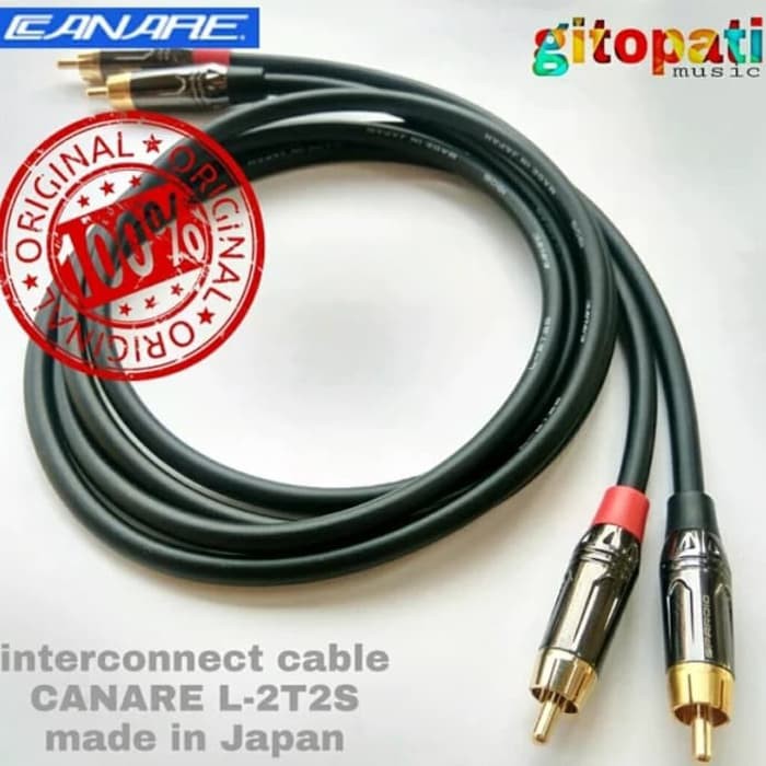 Jual kabel interconnect audio RCA canare original Japan 150cm sepasang | Shopee Indonesia