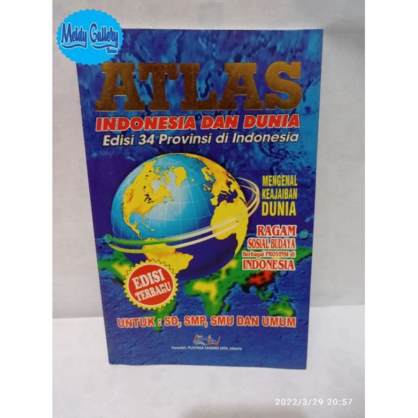 Jual Buku Atlas Indonesia & Dunia edisi 34 provinsi di indonesia ...