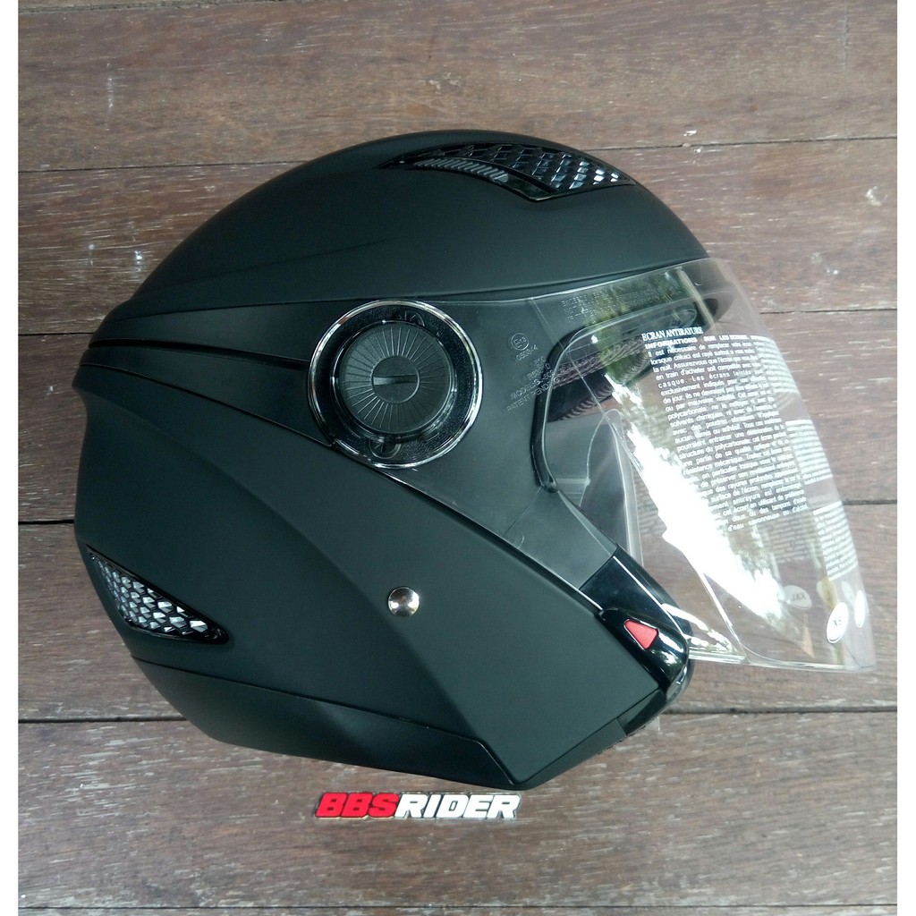 Jual Helm Zeus Z610 Black Matt Indonesia|Shopee Indonesia