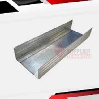 Jual U Runner Ranner Ukuran 3 Meter Partisi Gypsum Besi Rangka Galvanis ...