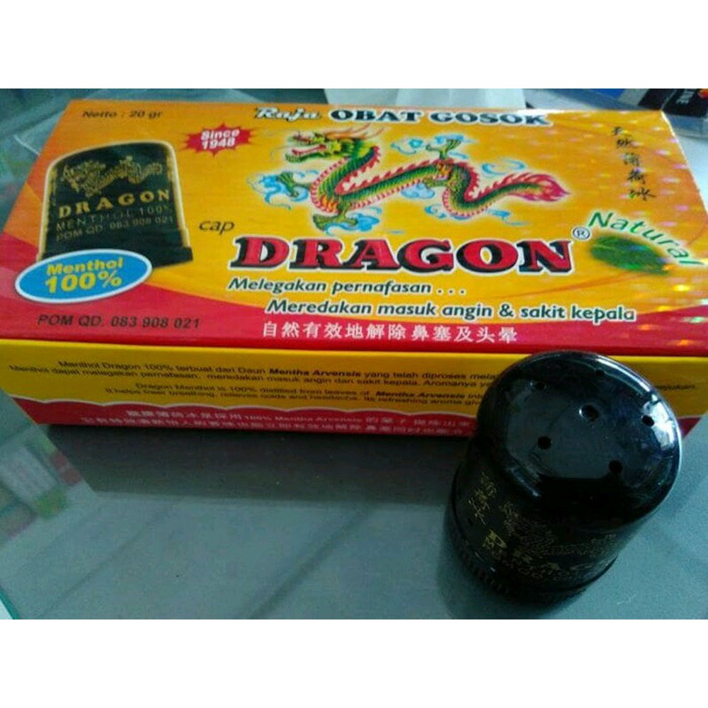 Jual DRAGON MENTOL HSB/OBAT GOSOK ( 1 box isi 6 botol ) | Shopee Indonesia