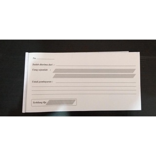Jual Kuitansi Rangkap 2 / Isi 24 Lembar / Kuitansi Rangkap 2 Bamboo ...