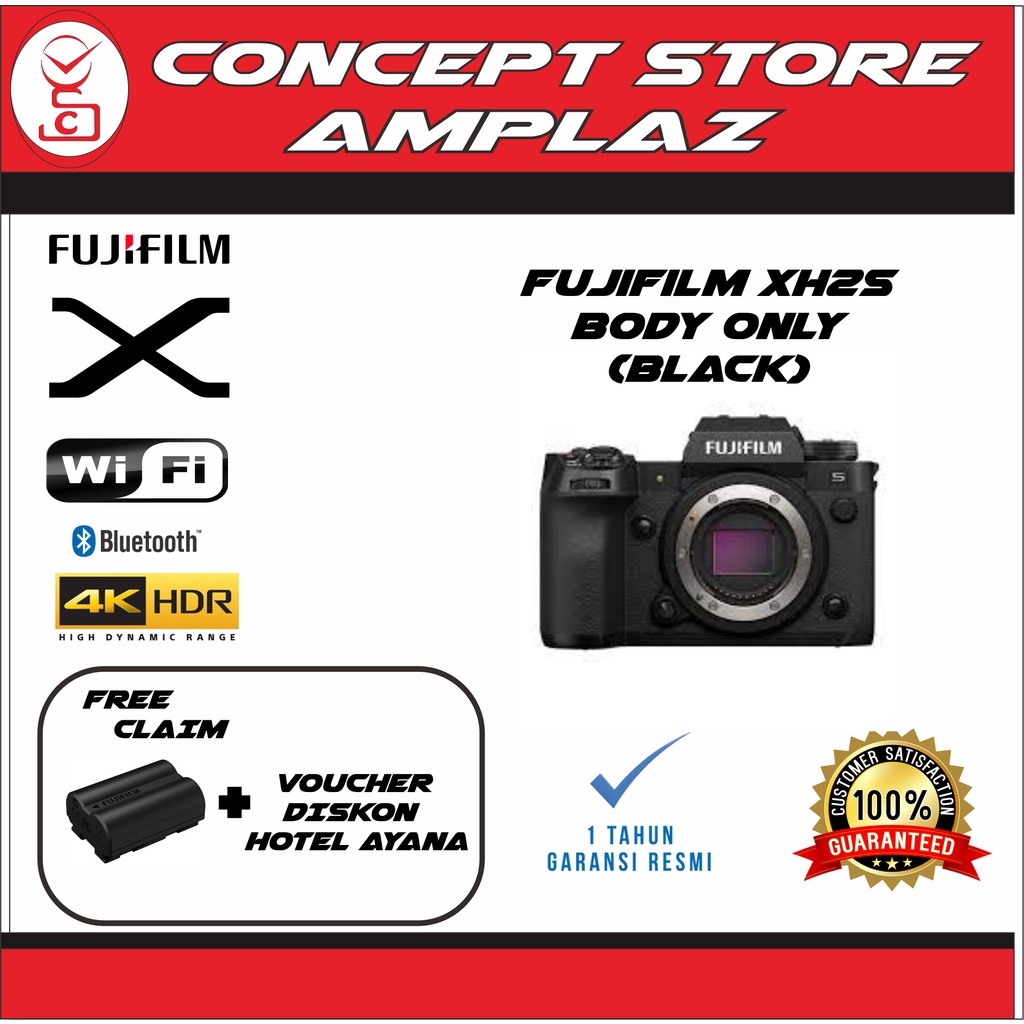 Jual FUJIFILM XH2S BODY . XH 2S BO . XH 2 S BO Garansi resmi | Shopee ...