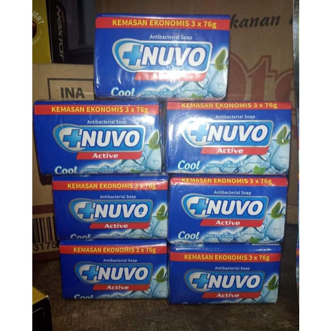 Jual Nuvo kemasan ekonomis active Antibacterial Sabun Kesehatan Modern ...