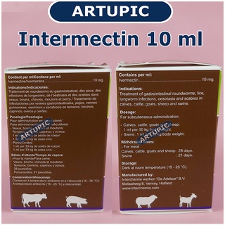 Jual Intermectin 10 ml Obat Cacing Ivermectin 1% cacing paru-paru ...