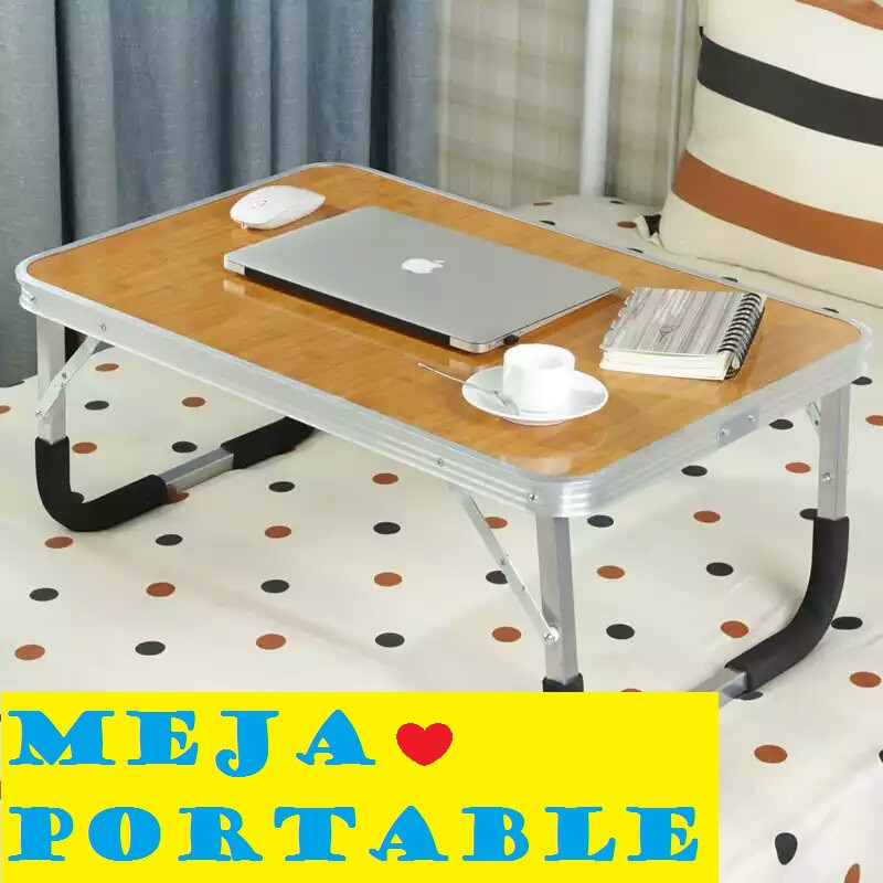 Jual ALUMUNIUM PORTABLE LAPTOP DESK / MEJA LAPTOP LIPAT PRAKTIS ...