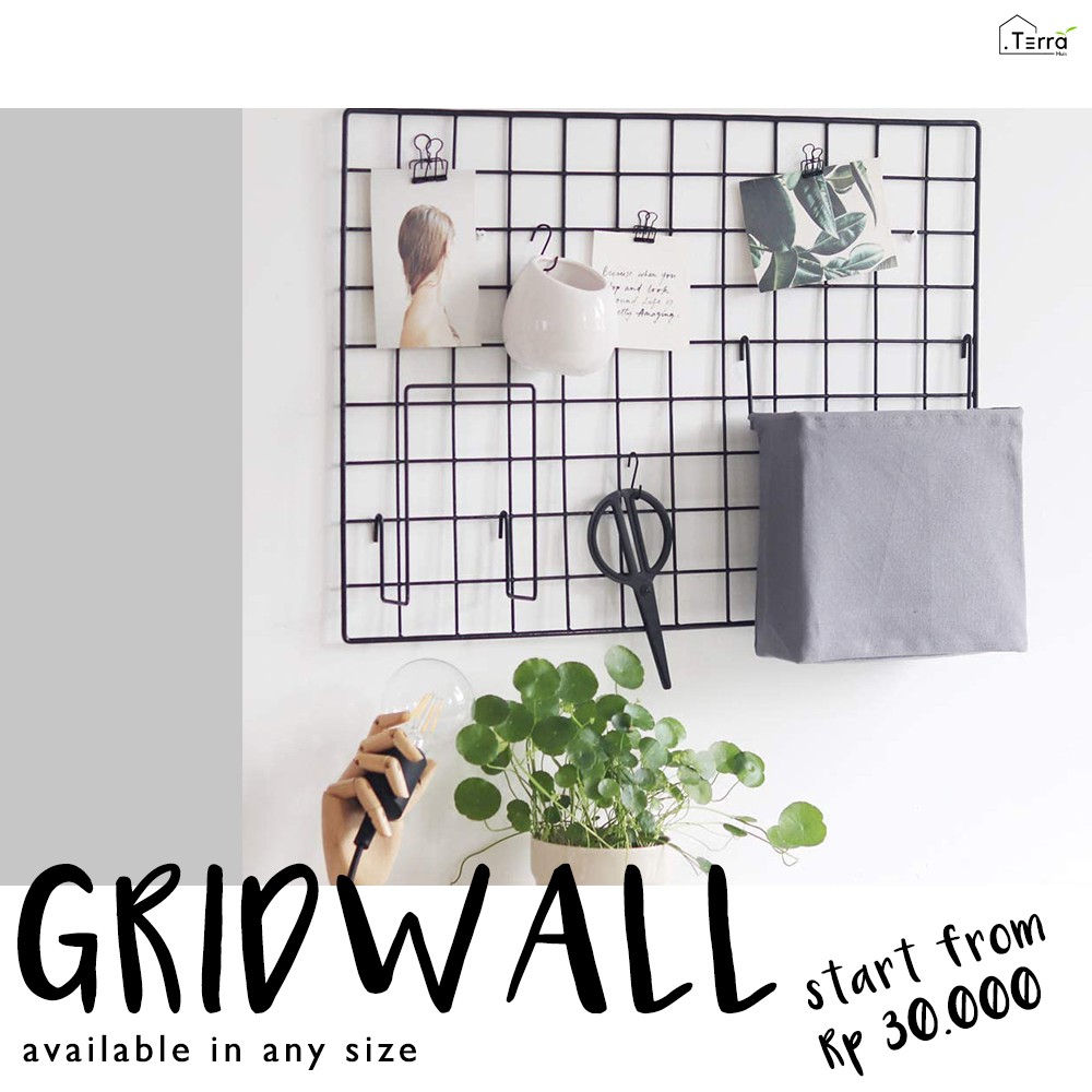 Jual Ready!!! Paket Lengkap Meshboard / Gridwall / Wire Grid | Shopee ...