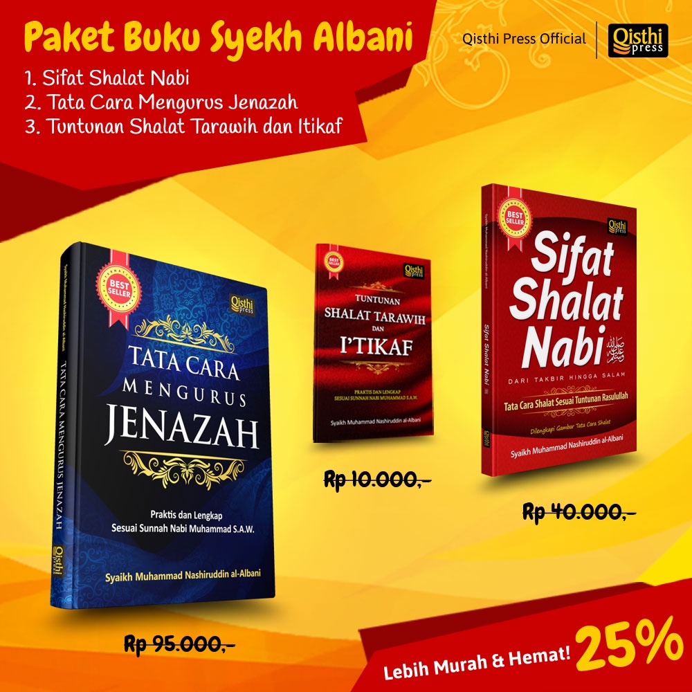 Jual Paket Buku Syekh Muhammad Nashiruddin al-Albani (Sifat Sholat Nabi ...