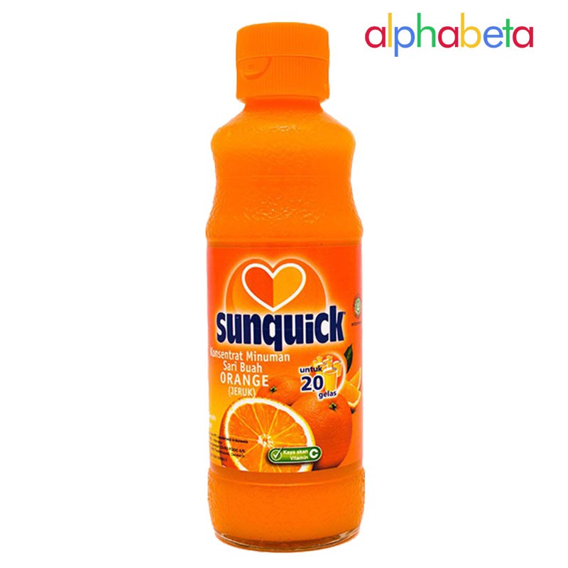 Jual SUNQUICK ORANGE SYRUP 330 ML - SIRUP SARI BUAH ALAMI SEGAR ...