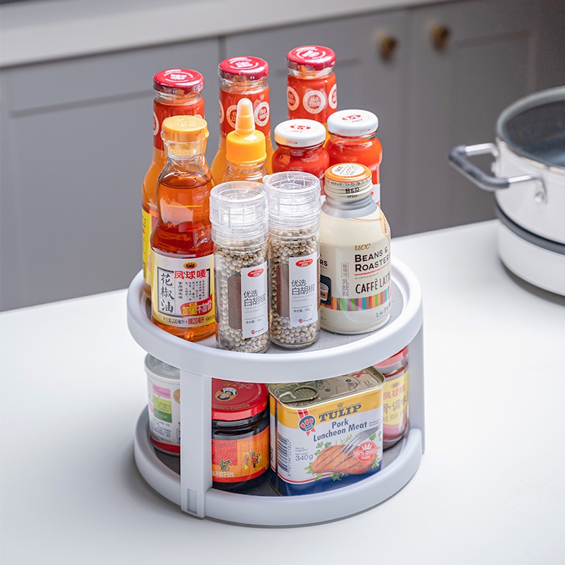 Jual 2730 Rak bumbu 2 susun Dapat Berputar 360 Derajat Rak putar ...