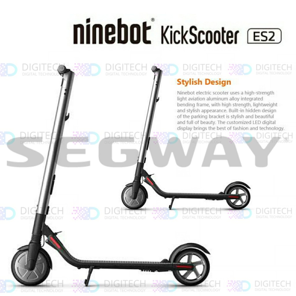 Scooter Ninebot ES2 Sport Electric Scooter with LED Display by Segway ...