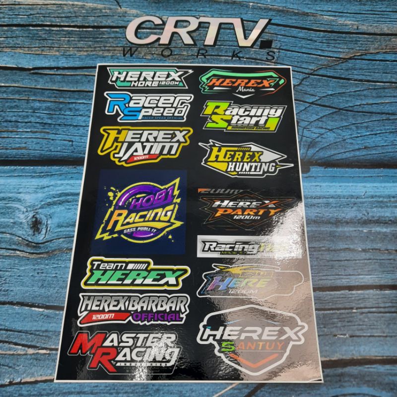 Jual STIKER FULL HEREX RACING TIGER MP MOTOR CB STICKER GL dRAG BIKE ...